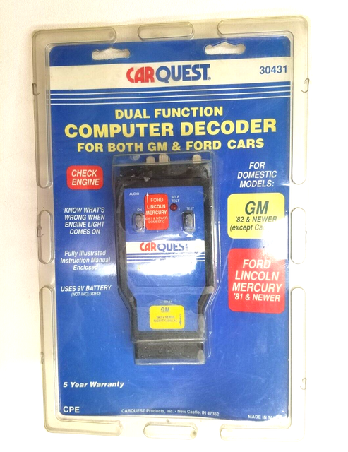 CARQUEST Computer Dual Decoder Ford Lincoln Mercury GM Domestic 30431 ...