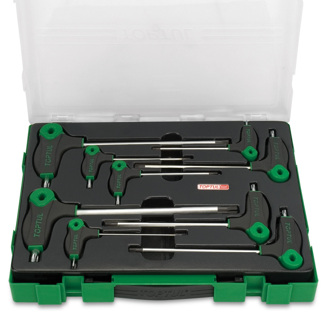 Toptul Professional 9 Piece L Type Torx & Tamper Torx Wrench Set Torx ...