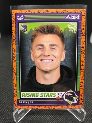 Bo Nix Rookie card RC Score Halloween Broncos Color Match | eBay