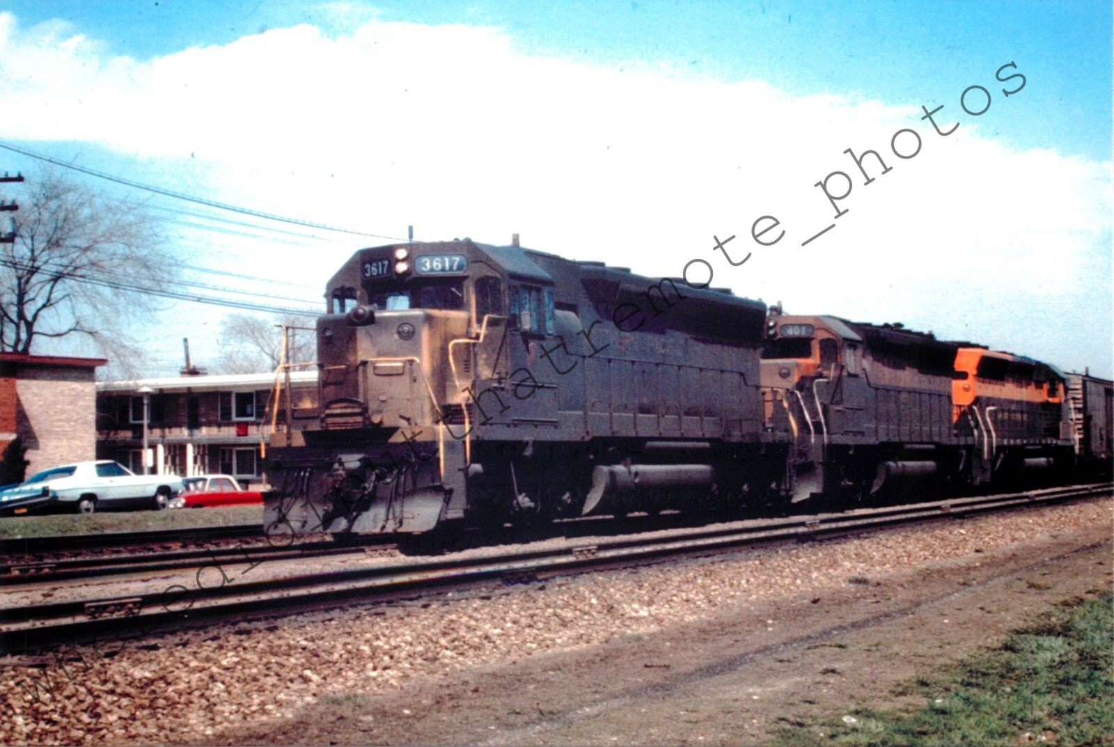 Northern Pacific NP 3617 EMD SD45 Lavergne ILL 5-19-70 Photo | eBay