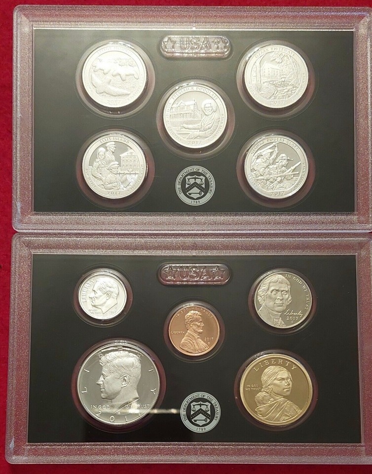 UNITED STATES 2009-17 PROOF & SILVER PROOF COIN SETS BOX & COAS PICK ...