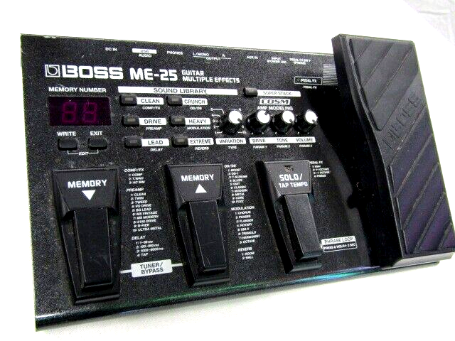 BOSS ME25 Multi-Effects Guitar Pedal BOSS Guitar Pedal Music Pedal ...