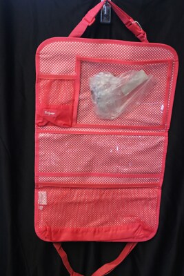 Thirty One 31 Hang Up Activity Organizer in Coral Mini Gingham Car/Home ...