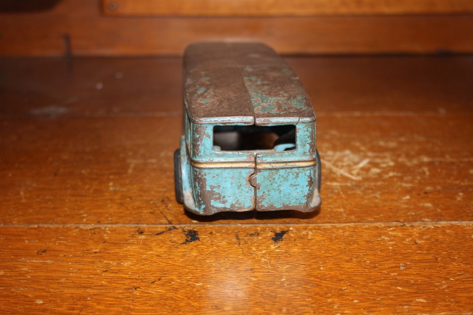 Antique Cast Iron Toy Large ARCADE FAGEOL BUS | eBay