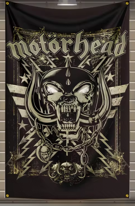 MOTORHEAD Flag 3x5 Feet MOTORHEAD Banner MOTORHEAD Tapestry Heavy Metal ...