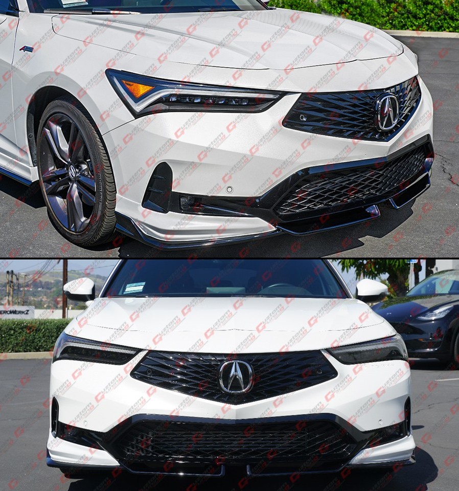 For 23-25 Acura Integra GF Bodykit V2 Pearl White Black Front Bumper ...