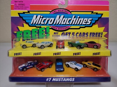 New Vintage 65100 Micro Machines #7 Mustangs 1998 Buy 5, get 5 edition ...