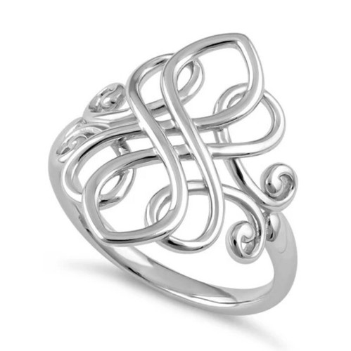 Celtic Irish Endless Knot Ring 925 Sterling Silver High Polished Women's 7-14 | eBay