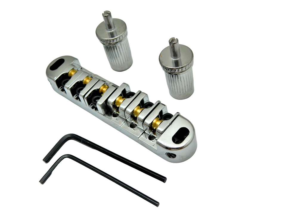 LOCKING ROLLER Bridge Epiphone Les Paul Guitar-Chrome Large Post | eBay