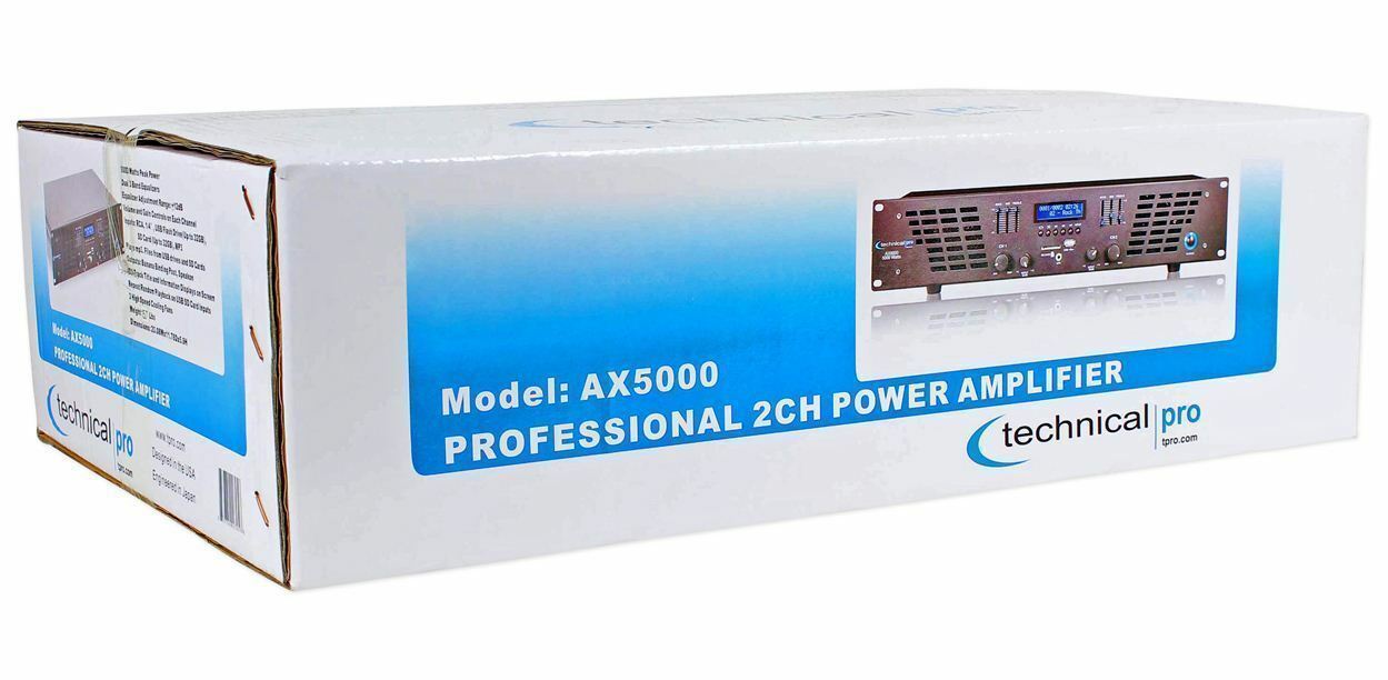 Technical Pro AX5000 2 Channel Power Amplifier for sale online | eBay
