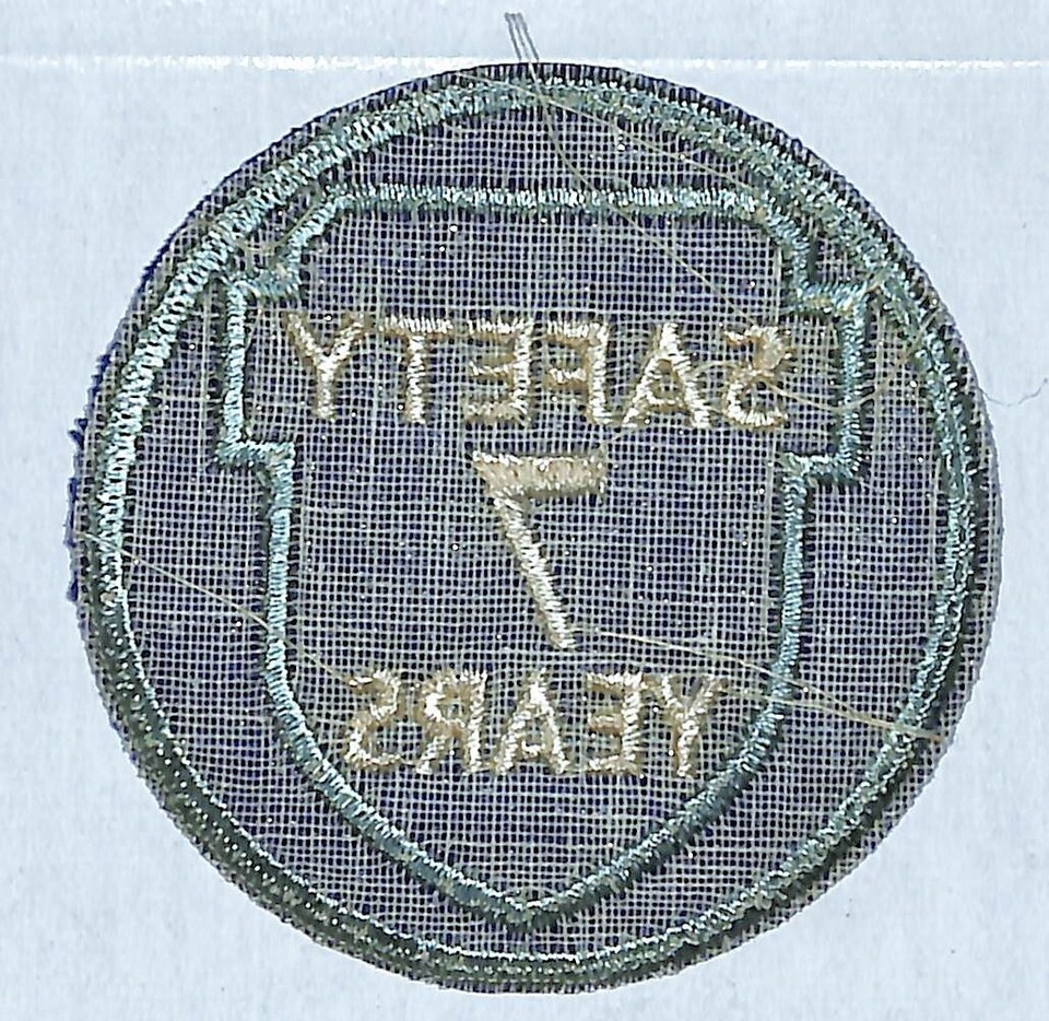 Greyhound Bus Driver Safety "Safety 7 Years" Embroidered Patch 2 3/4 ...
