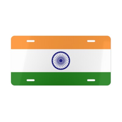India Flag License Plate Vanity Display Sign Country Bharat Hindu | eBay