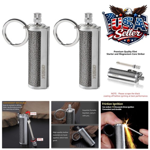 Elegant 2-Pack Permanent Match Lighter - Reusable Survival Tool for Any ...