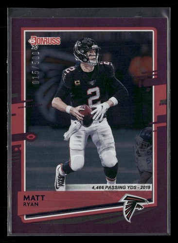 2020 Donruss #26 Matt Ryan Season Stat Line #/500 | eBay