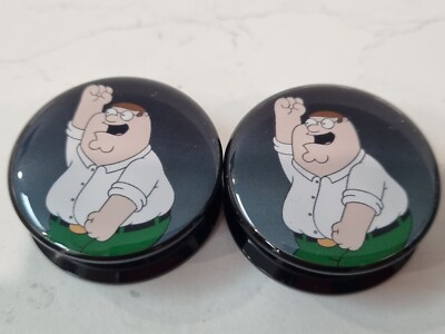 Pair Peter Griffin Cartoon Funny Ear Plugs Flesh Tunnel Tunnels ...