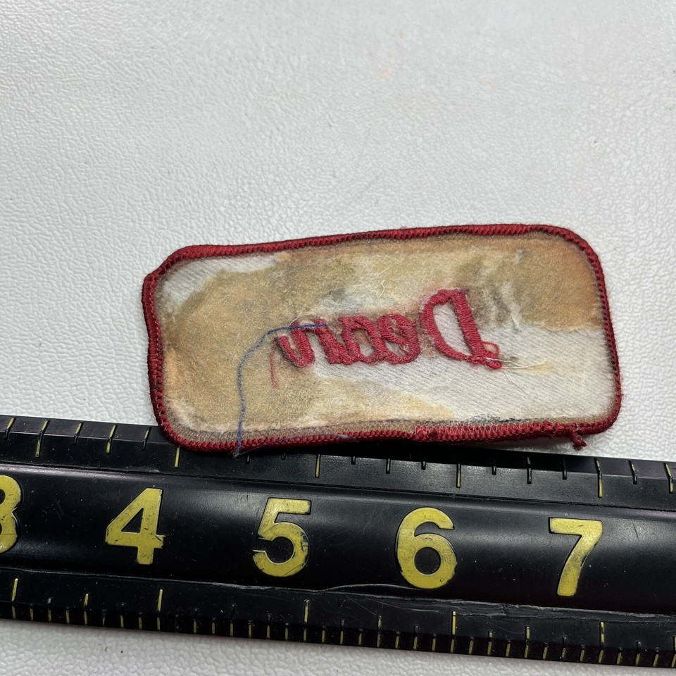 Vintage Used Distressed DEAN Name Badge Patch Workwear T090 | eBay