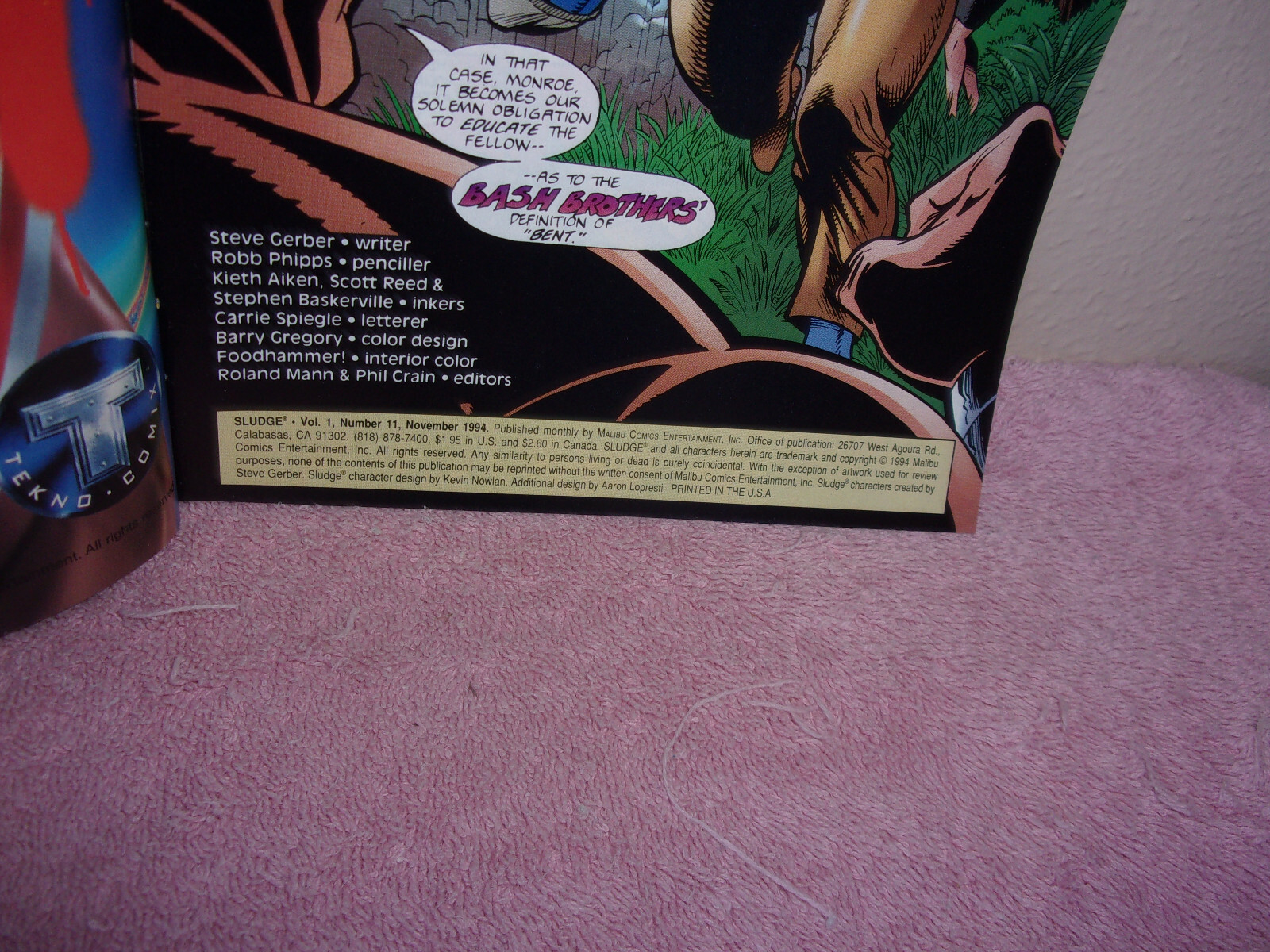 VINTAGE (NEW) MALIBU COMIC ULTRAVERSE..SLUDGE..BASH BROS # 11 ...1994 ...