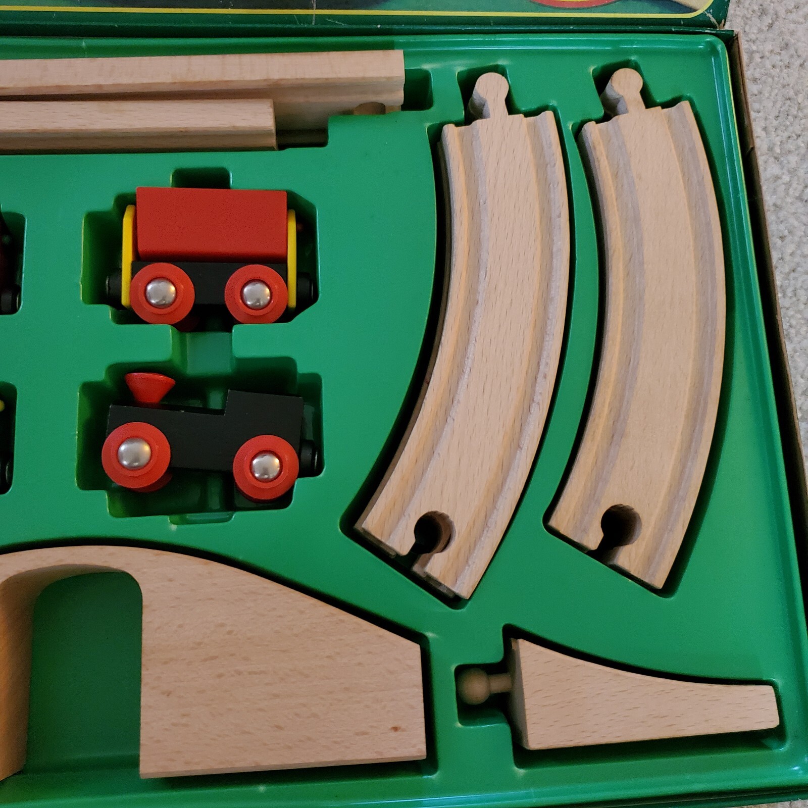 Vintage BRIO Wooden Train Set 100 Complete Made in Sweden Figure 8 Wood ...