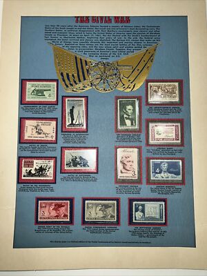 Civil War Stamps 13 “frame ready”stamps matted From Postal ...