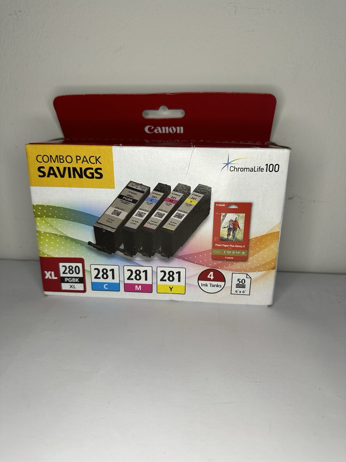 GENUINE CANON PGI-280XL BLACK CLI-281 COLOR INK CARTRIDGE COMBO PACK ...
