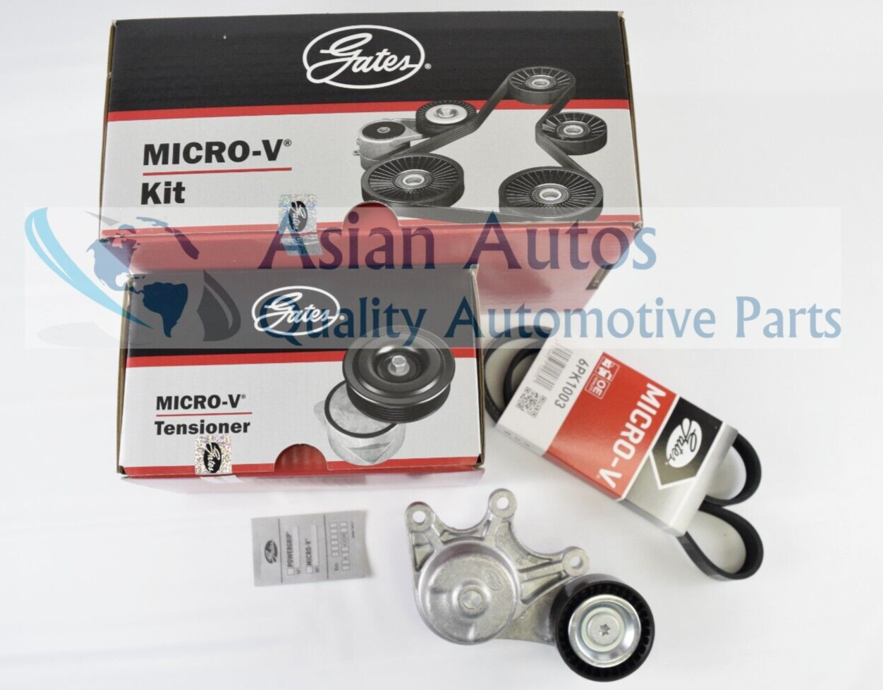 Gates Drive Belt and Tensioner 11287594969 11287618848 For BMW 528i ...