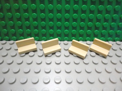 Lego 4 Tan 1x2x1 Wall Panel rounded corners NEW | eBay