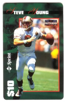 $10. Proline Intense 1997 Steve Young (Card #6 of 10) Phone Card | eBay