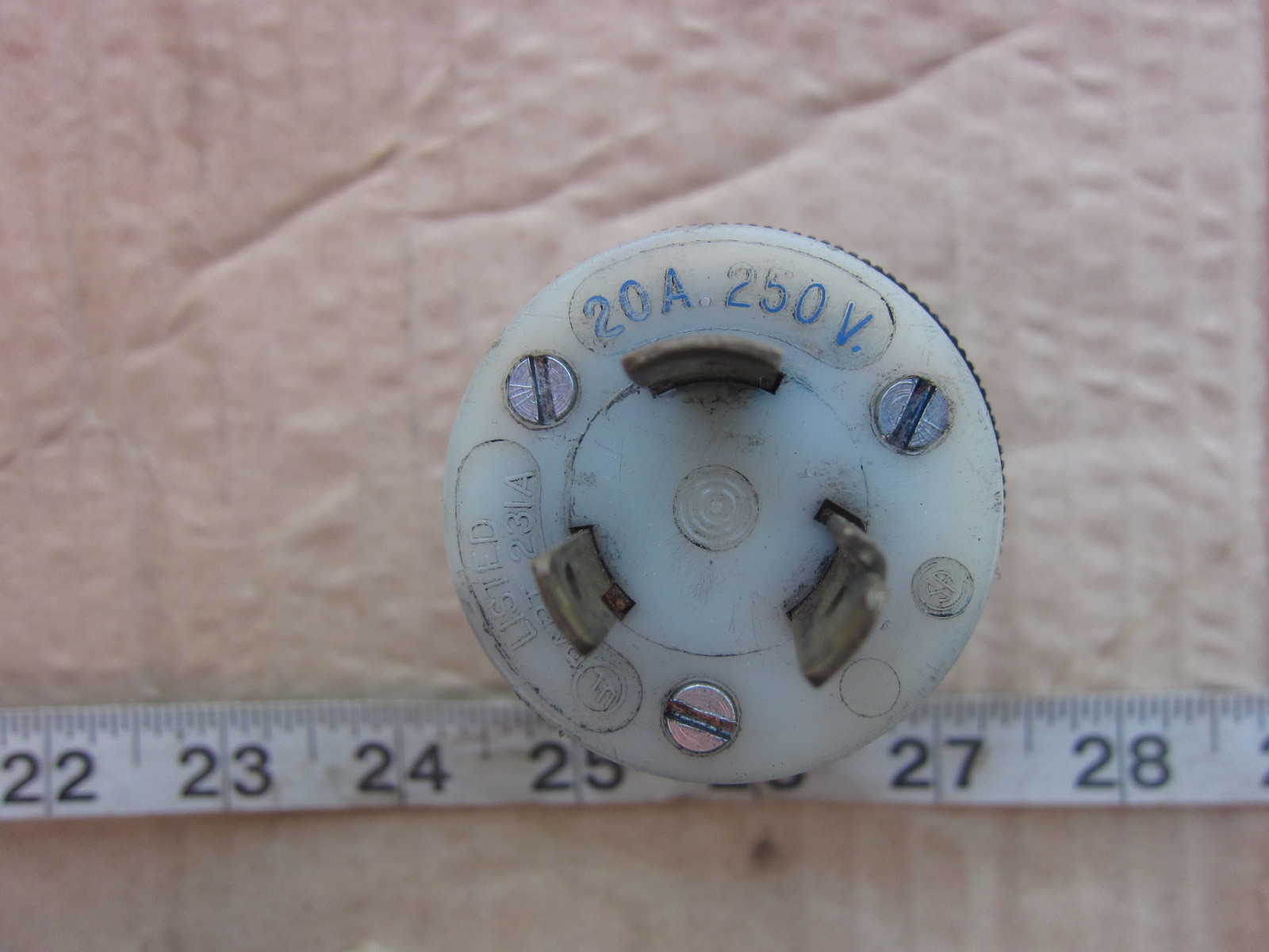 Hubbell HBL 2321 20A 250V Twist-Lock Plug L6-20P, Used | eBay