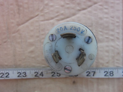 Hubbell HBL 2321 20A 250V Twist-Lock Plug L6-20P, Used | eBay