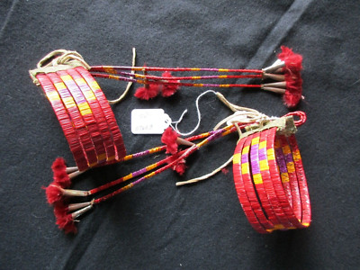 RARE CEREMONIAL QUILLED ARM BANDS NATIVE AMERICAN ARM BRACELETS, SD ...