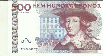 SWEDEN 500 KRONOR P 66. XF++ CONDITION. 7RW 12SET | eBay