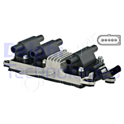 DELPHI Ignition Coil For AUDI VW SKODA A4 Avant A6 A8 Passat 4A 4B ...