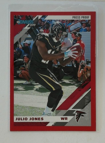 2019 Donruss #19V Julio Jones Press Proof Red | eBay