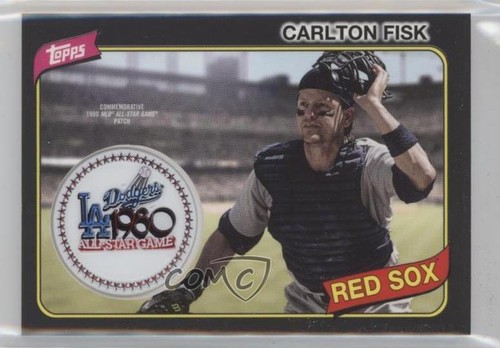 2018 Topps MLB All-Star Logo Patch Black /99 Carlton Fisk #ASP-CF Patch ...