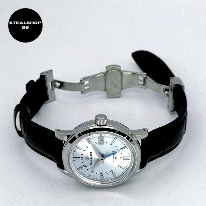 Custom Grand Seiko Elegance Blue Men's GMT MOD Watch - NH34GMT | eBay