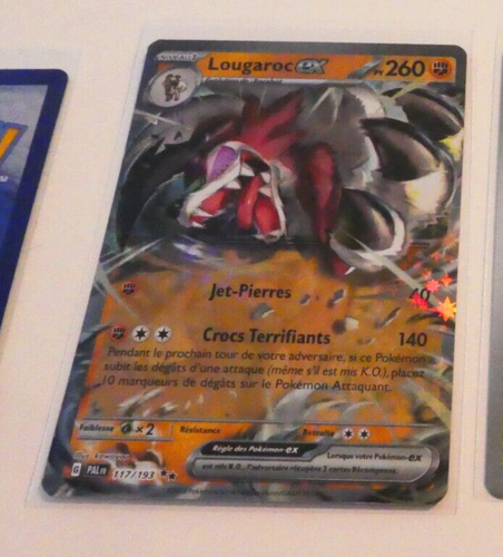 POKEMON EVOLUTIONS A PALDEA CARD HOLO RARE CARTE LOUGAROC EX 117/193 ...