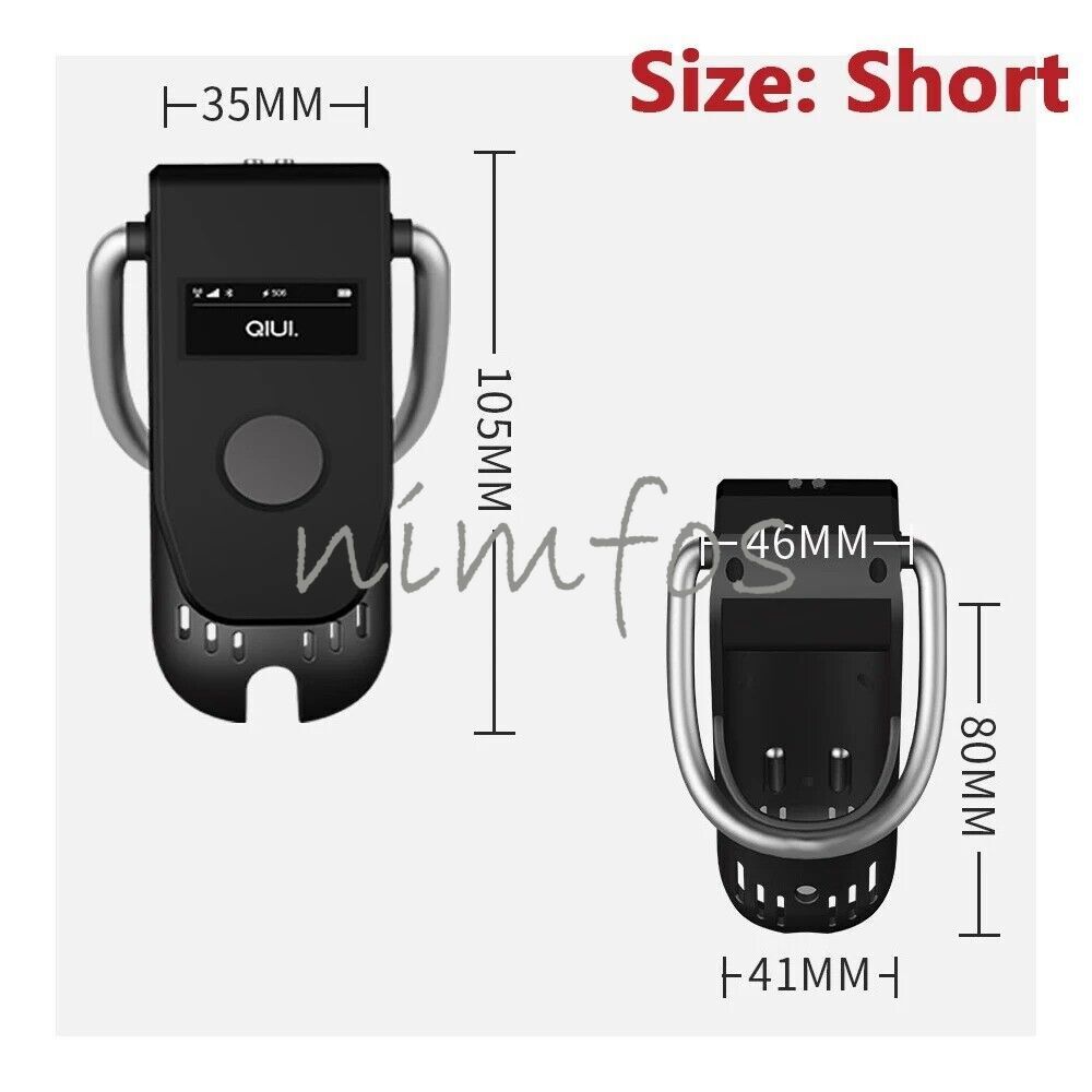 3.0 Update QIUI Bluetooth Male Chastity Cage Device APP Remote Control ...