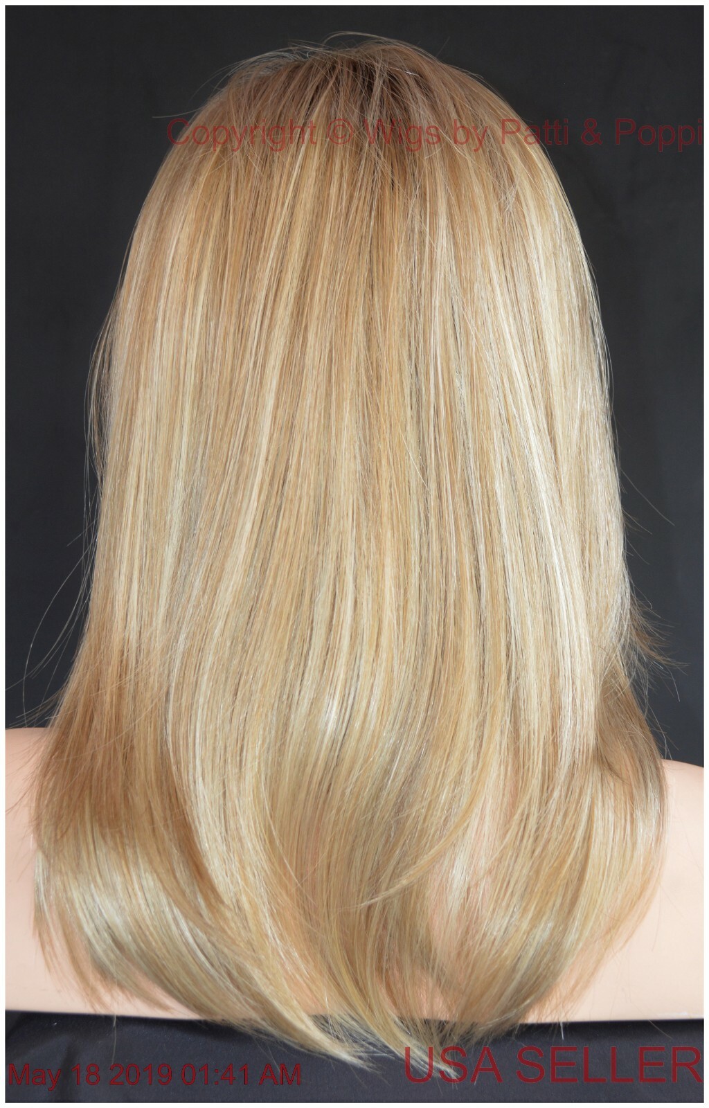 LAINE RENE OF PARIS WIG CREAMY TOFFEE R SLINKY HOT MEDIUM BOB SIDE ...