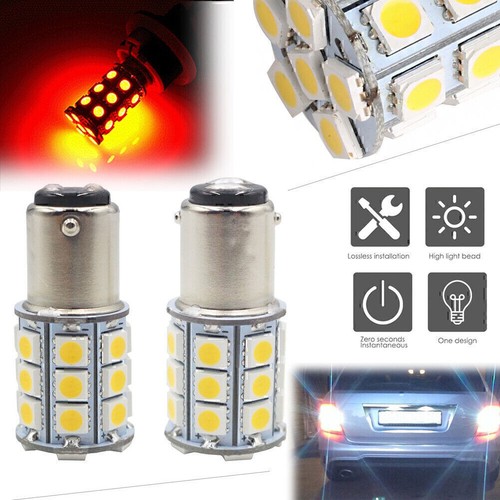 Red 27-SMD BA15D Cabin Marine Boat LED Interior Lights Bulbs 1004 1076 ...
