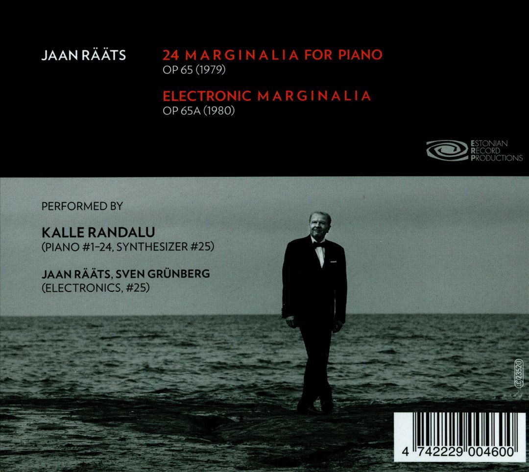 KALLE RANDALU JAAN RÄÄTS: MARGINALIA NEW CD 4742229004600| eBay