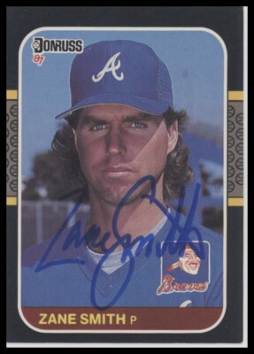 #167 Zane Smith 1987 Donruss with Autograph | eBay