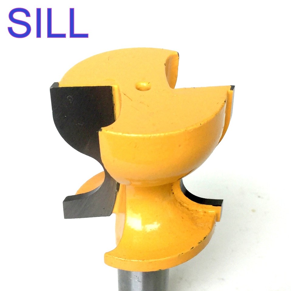 1 pc 1/2" SH Window Sill, Stool Molding & Door Pull Edge Router Bit sct ...
