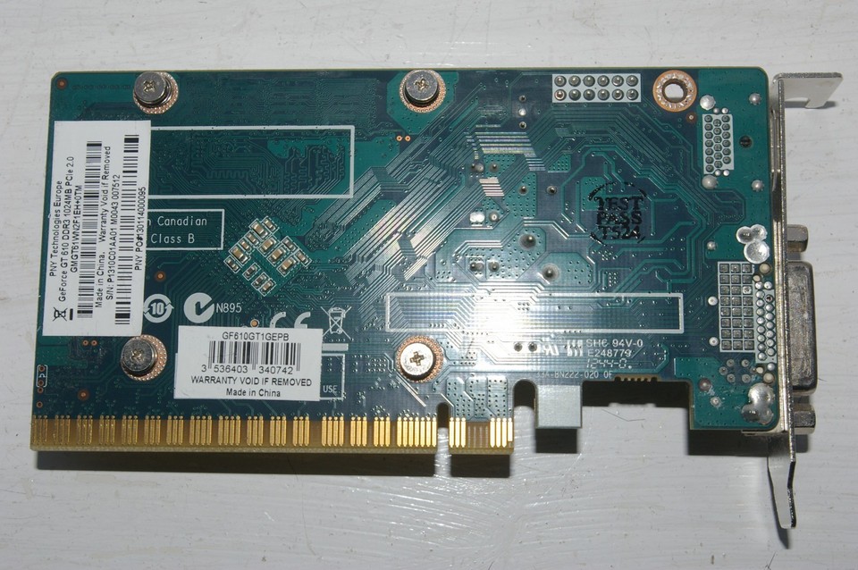 PNY NVIDIA GEFORCE GT610 GF119 PCI-EX 16 1 GB RAM HDMI/DVI | eBay