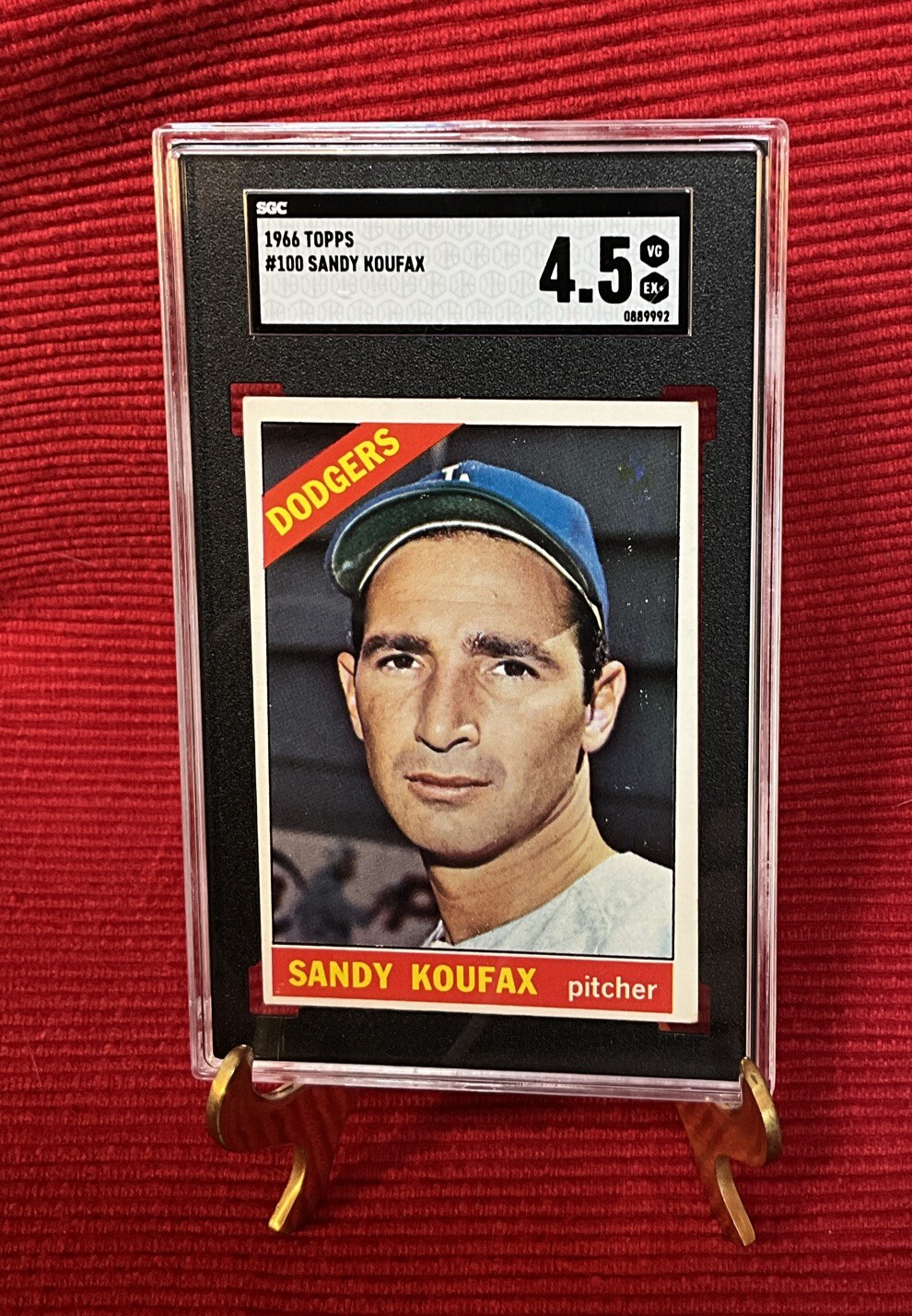 Sandy Koufax 1966 Topps Set-Break #100 Scg 4.5 Los Angeles Dodgers HOF ...