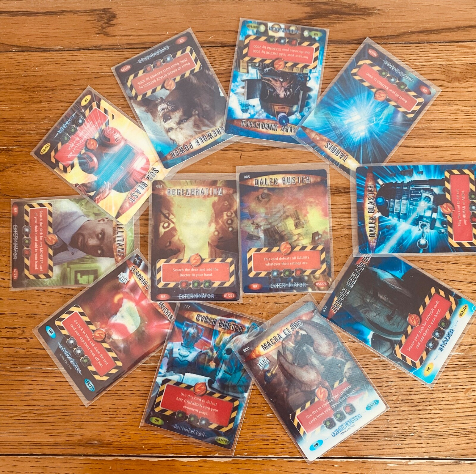 Used Doctor who Battles in time Multiple Ultra Rare Trading Cards all ...