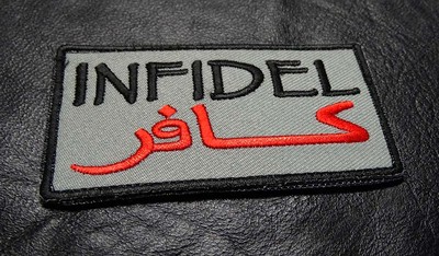 INFIDEL ARABIC TACTICAL ARMY MORALE CRUSADER COMBAT ACU HOOK LOOP PATCH ...