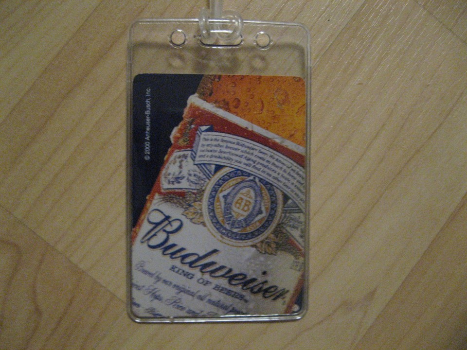 Budweiser Luggage Tags - Repurposed Vintage Bud Beer Playing Card Name ...