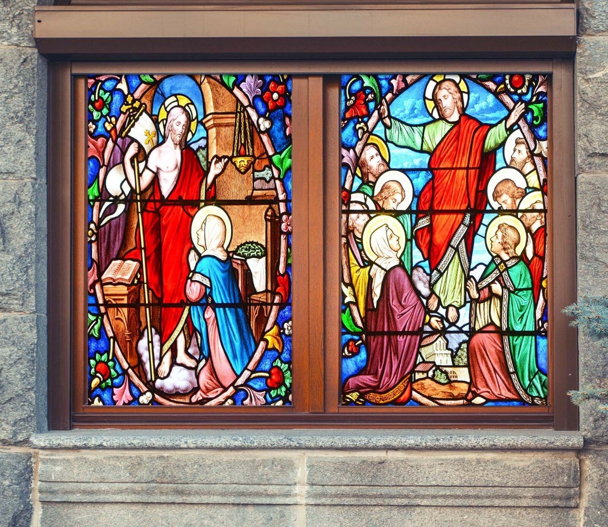 Church Stained Glass Window Wallpaper