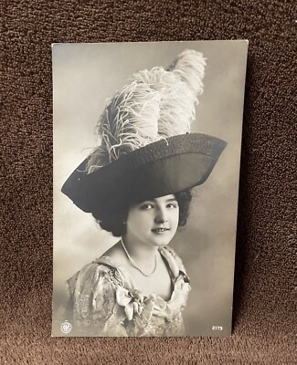 Early 1900’s Fashion NPG #2179 RPPC - Lady With a Large & Fancy Hat | eBay