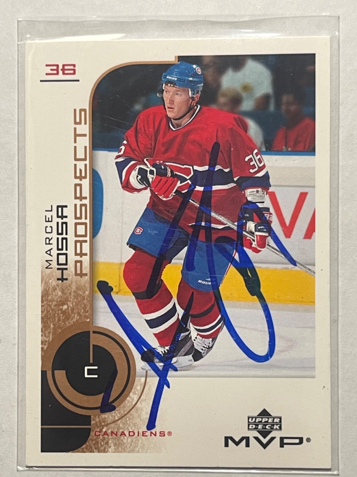 Montreal Canadiens MARCEL HOSSA Signed Card | eBay